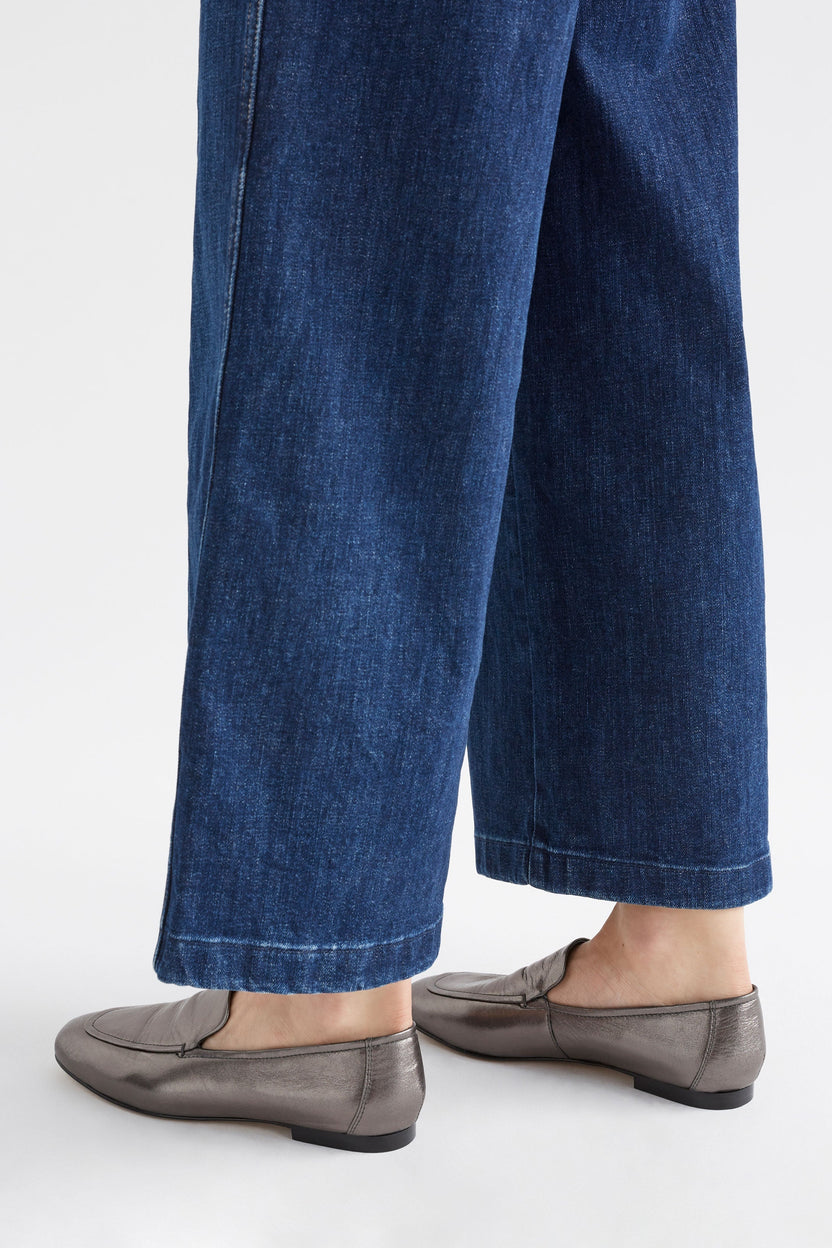 Shop The Clift Metallic Leather Flat Loafer | ELK AU