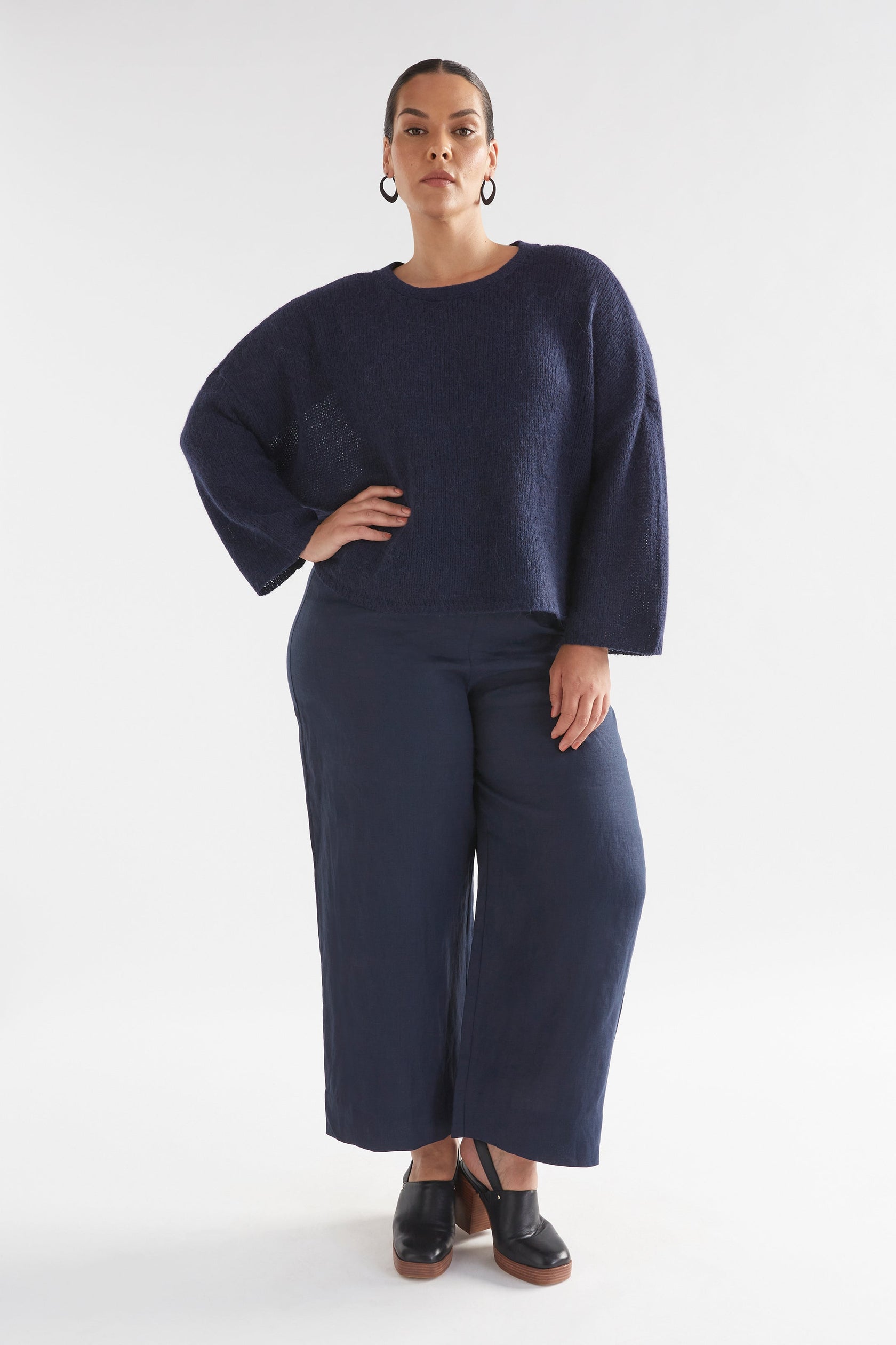 Shop The Agna Relaxed Crew Knit Wool Blend Sweater | ELK AU